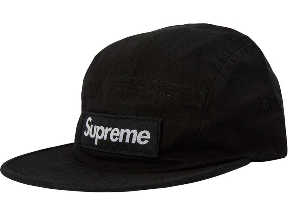 Supreme FW18 Military Camp Cap Black Shop Authentic at SASOM