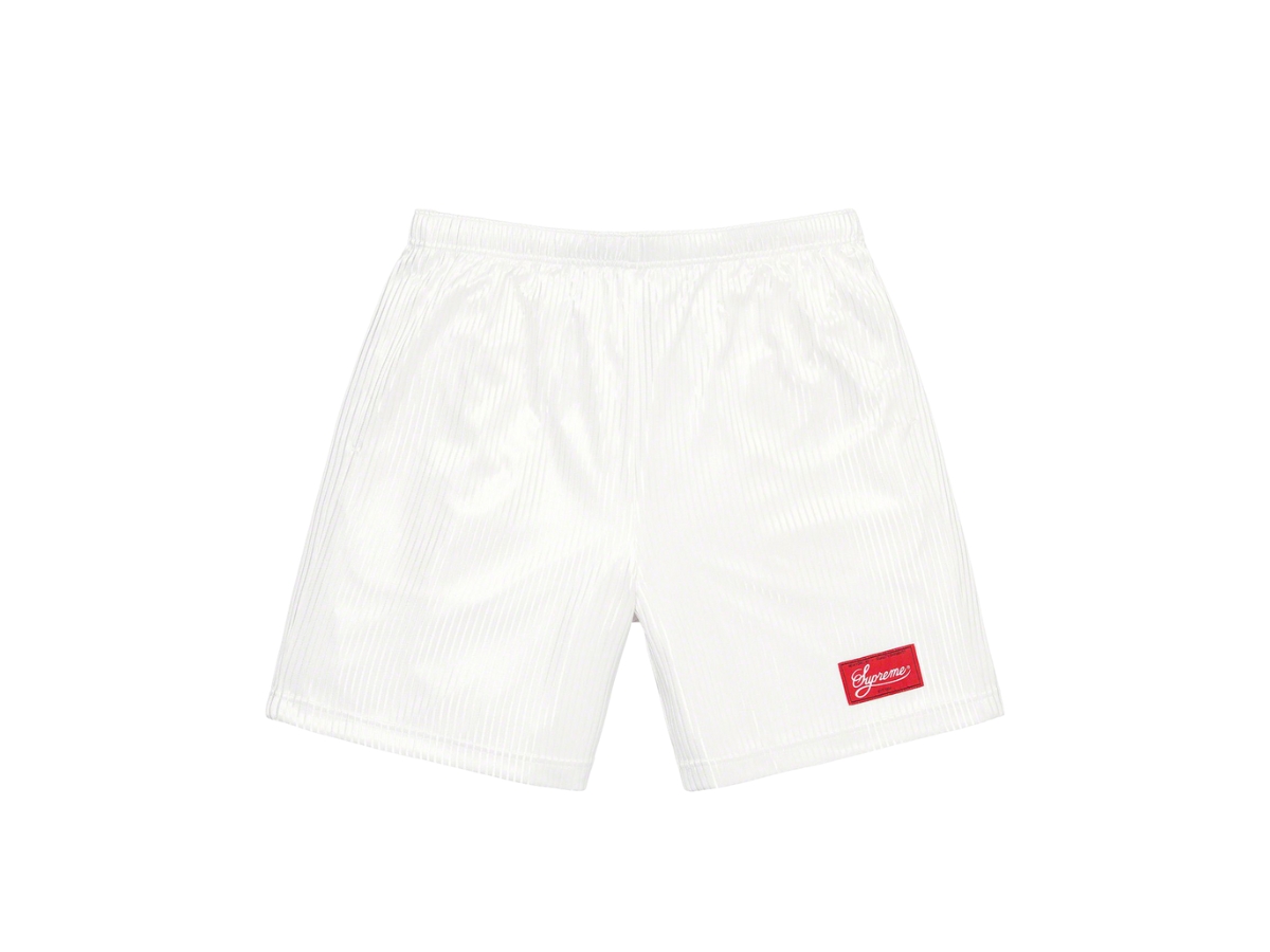 SASOM | apparel Supreme Gradient Mesh Stripe Short White Check the ...