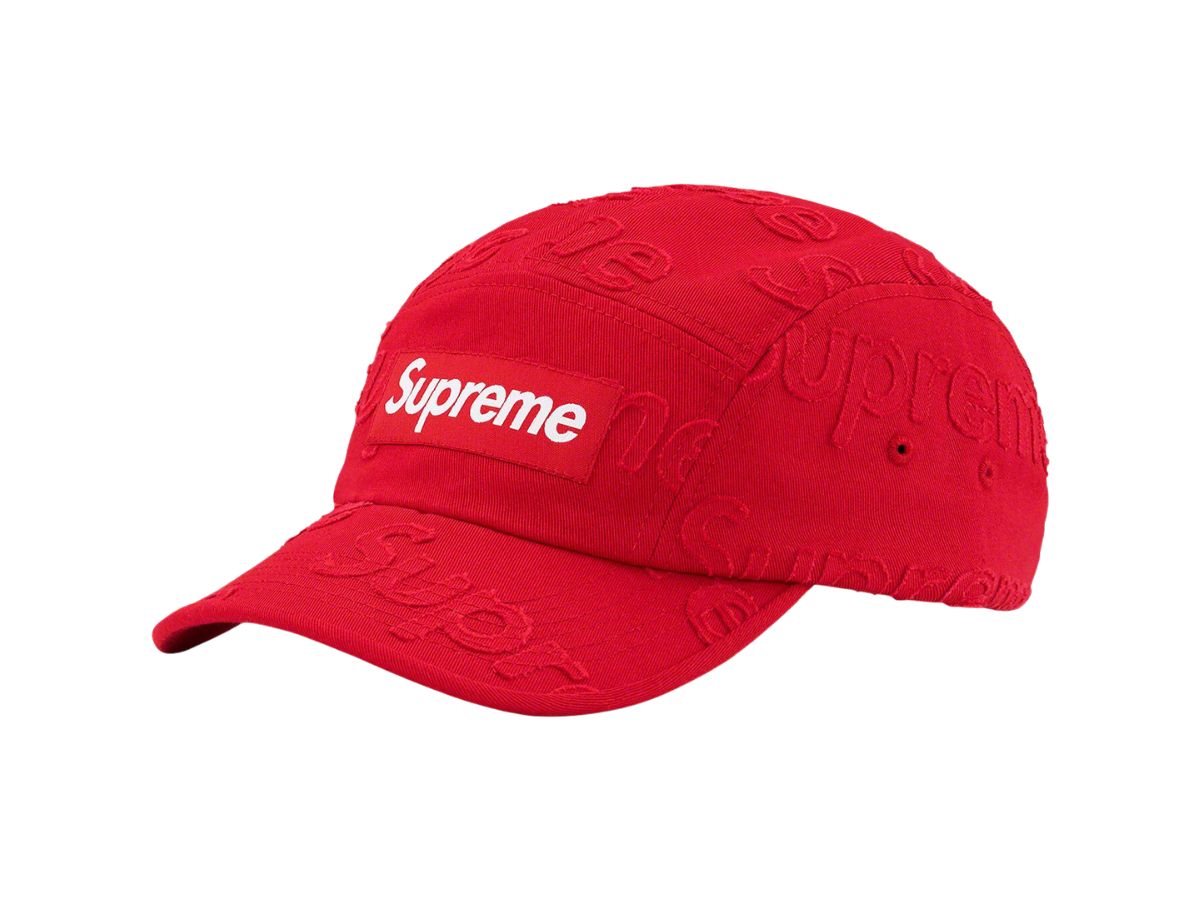Supreme Lasered Twill Camp Cap Red Shop Authentic at SASOM