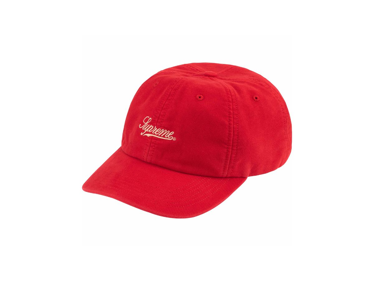 Supreme Lightweight Moleskin 6-Panel Red (SS24) | ของแท้