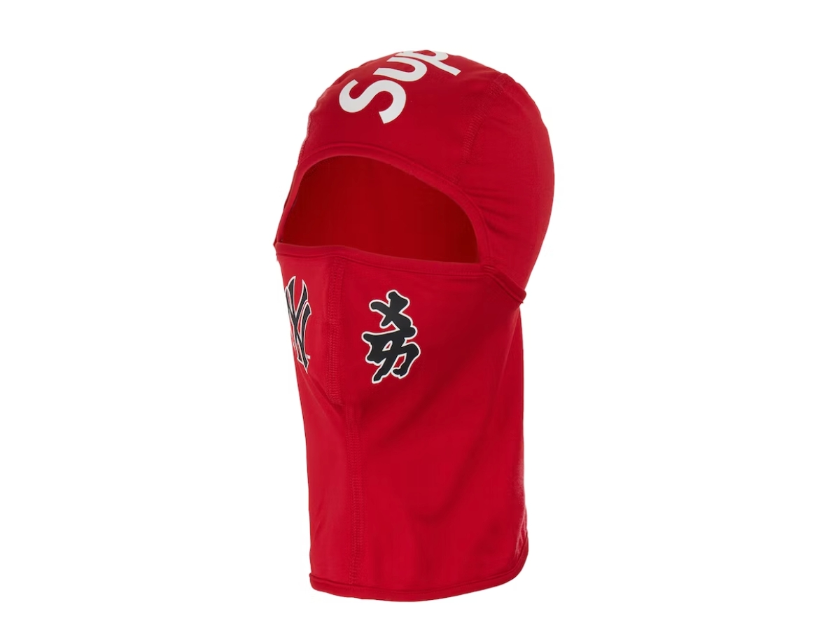 Supreme MLB Kanji Teams New York Yankees Lightweight Balaclava Red
