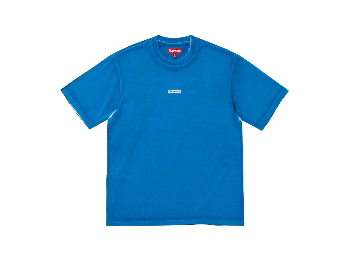 Buy Supreme Overprint Small Box S/S Top Blue (SS24) | SASOM