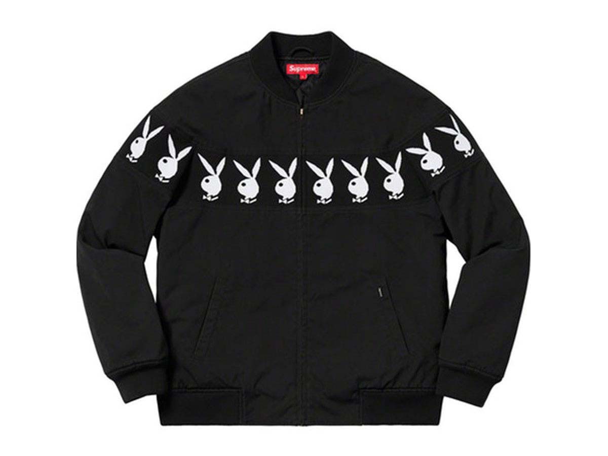 ช้อป Supreme Playboy Crew Jacket Blackของแท้ที่ SASOM