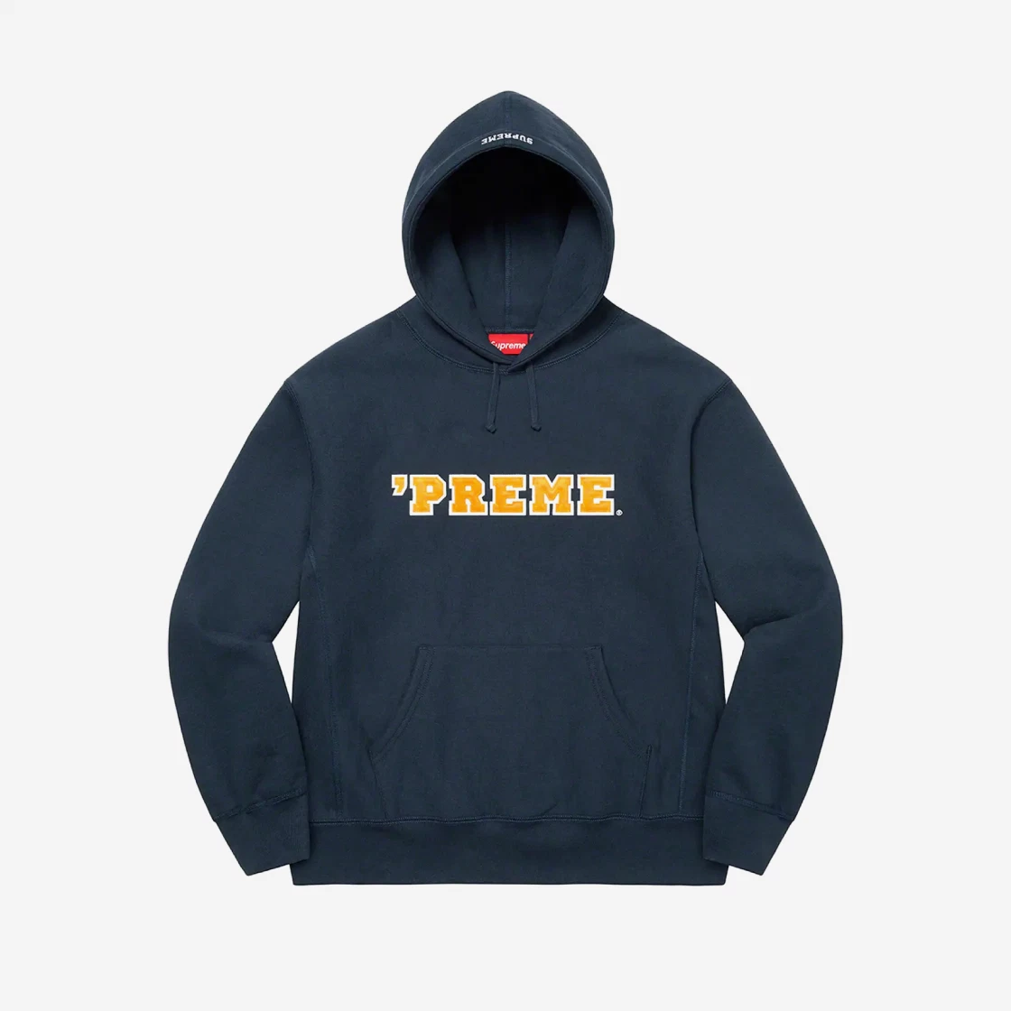 SASOM | เสื้อผ้า Supreme Preme Hooded Sweatshirt Navy - 22FW เช็คราคาล่าสุด