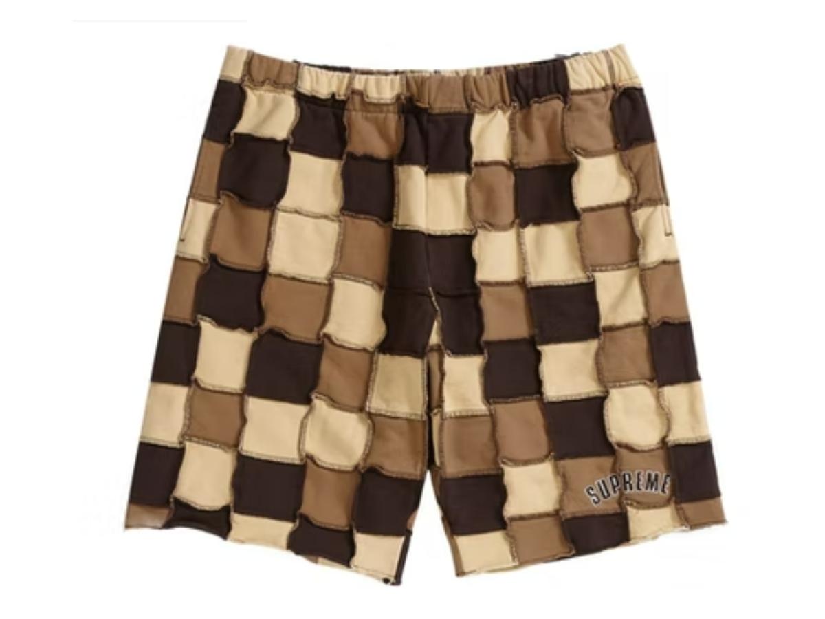 Buy Supreme Reverse Patchwork Sweatshort Brown | SASOM