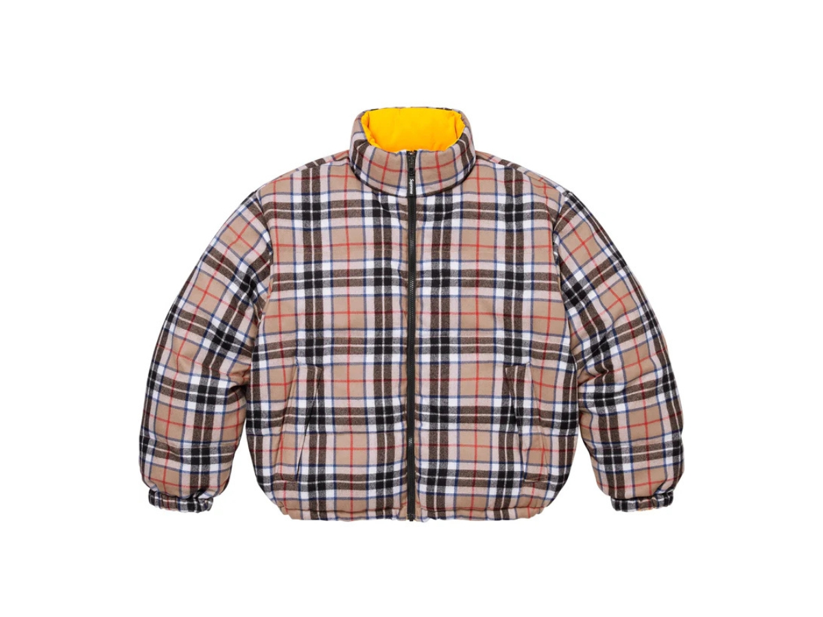 Buy Supreme Reversible Puffer Jacket Yellow (FW24) | SASOM