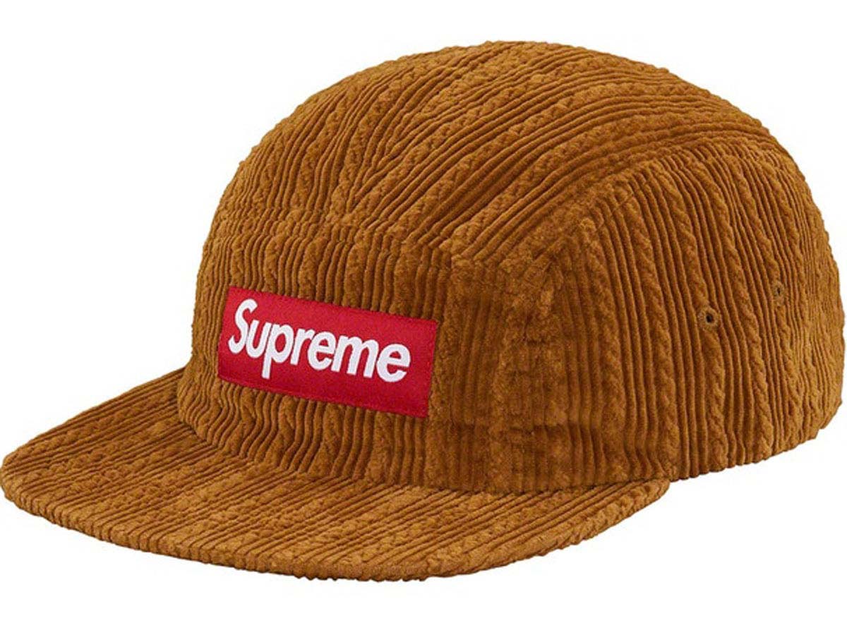 Supreme Rope Corduroy Camp Cap Brown Shop Authentic at SASOM