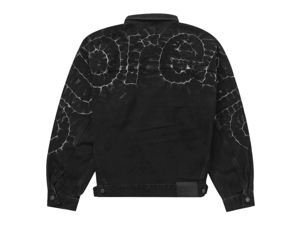 Supreme Shibori Denim Trucker Jacket Black | ของแท้