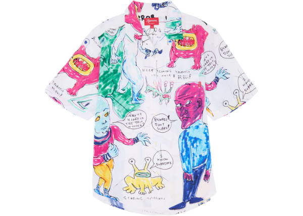 Buy Supreme Daniel Johnston Rayon S/S Shirt White | SASOM