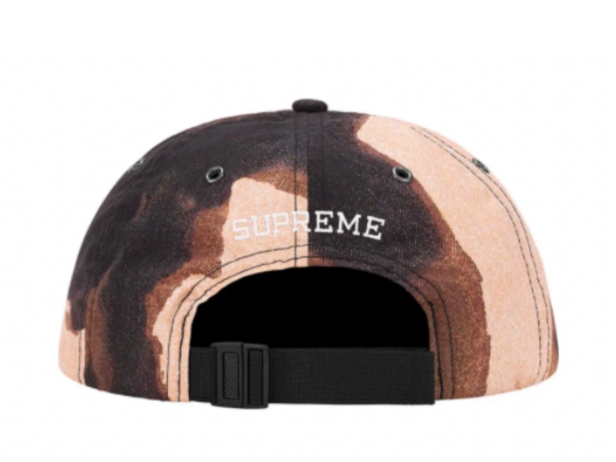 Supreme The North Face Bleached Denim Print 6-Panel Black