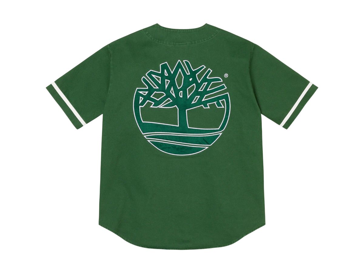 ช้อป Supreme Timberland Baseball Jersey Greenของแท้ที่ SASOM