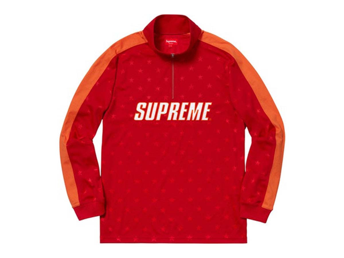 SASOM | เสื้อผ้า Supreme Track Half Zip Pullover Red เช็คราคาล่าสุด
