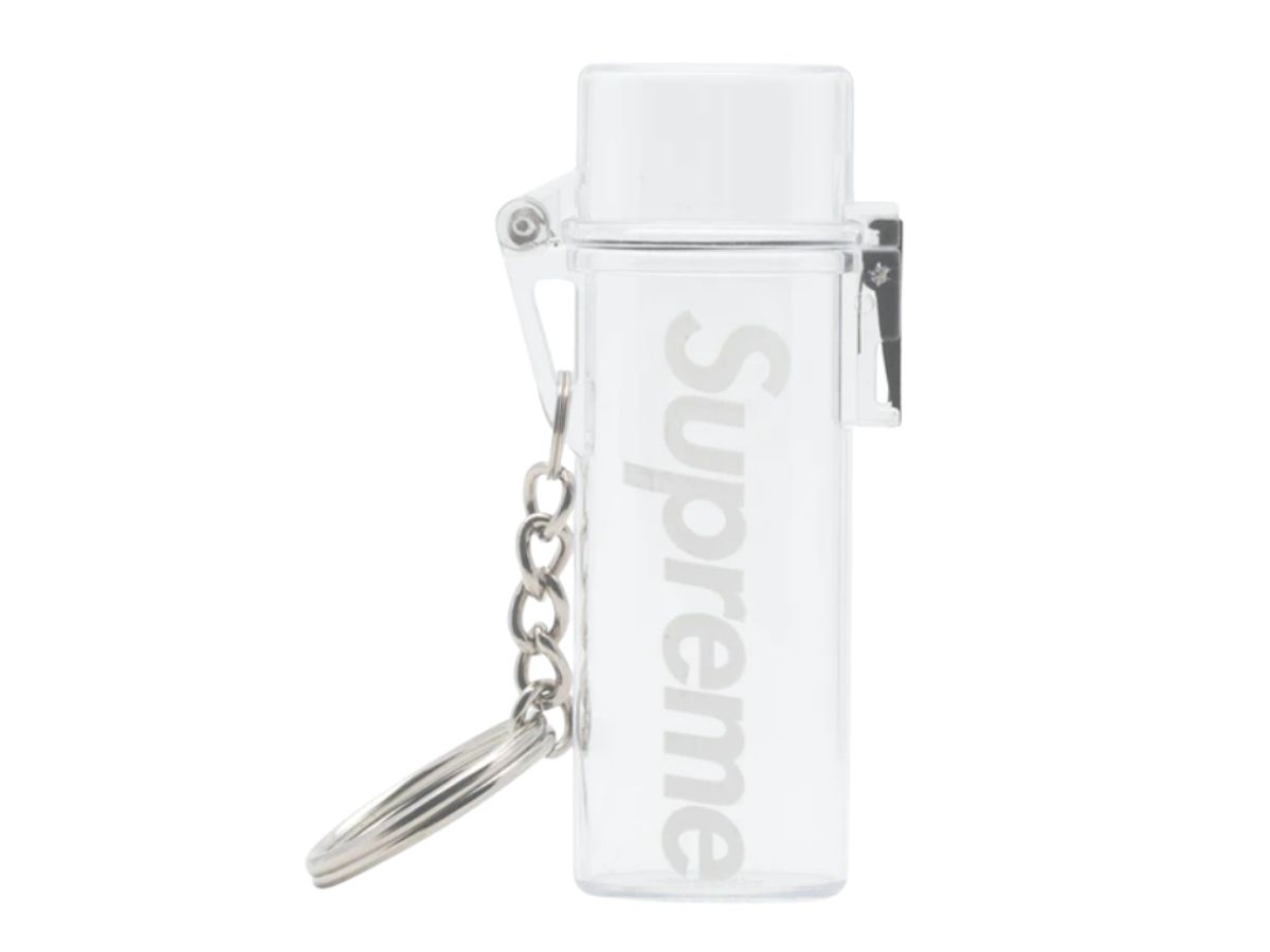 Supreme Waterproof Lighter Case Keychain Clear | ของแท้