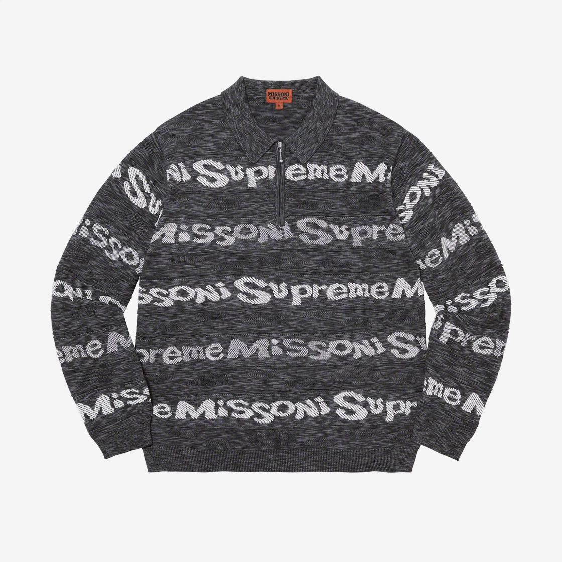 SASOM | เสื้อผ้า Supreme x Missoni Zip L/S Polo Black - 21FW เช็คราคาล่าสุด