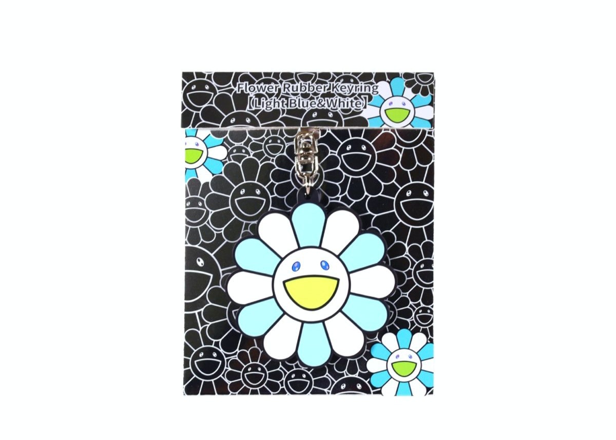 SASOM | collectibles Takashi Murakami Flower Rubber Keyring Light Blue ...