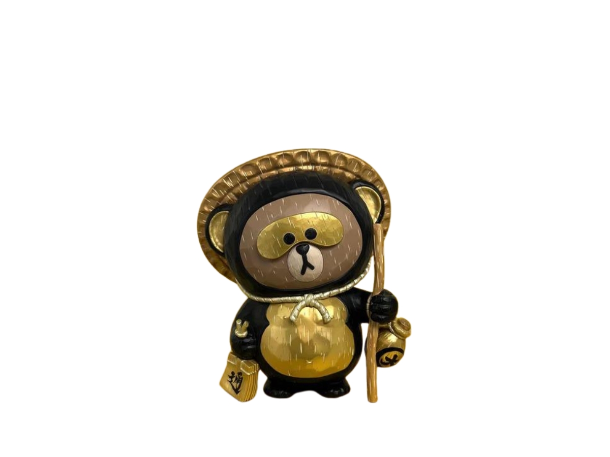 Tanuki Brown ( Black & Gold Ver.): Fukuheya Meets Line Friend By URDU