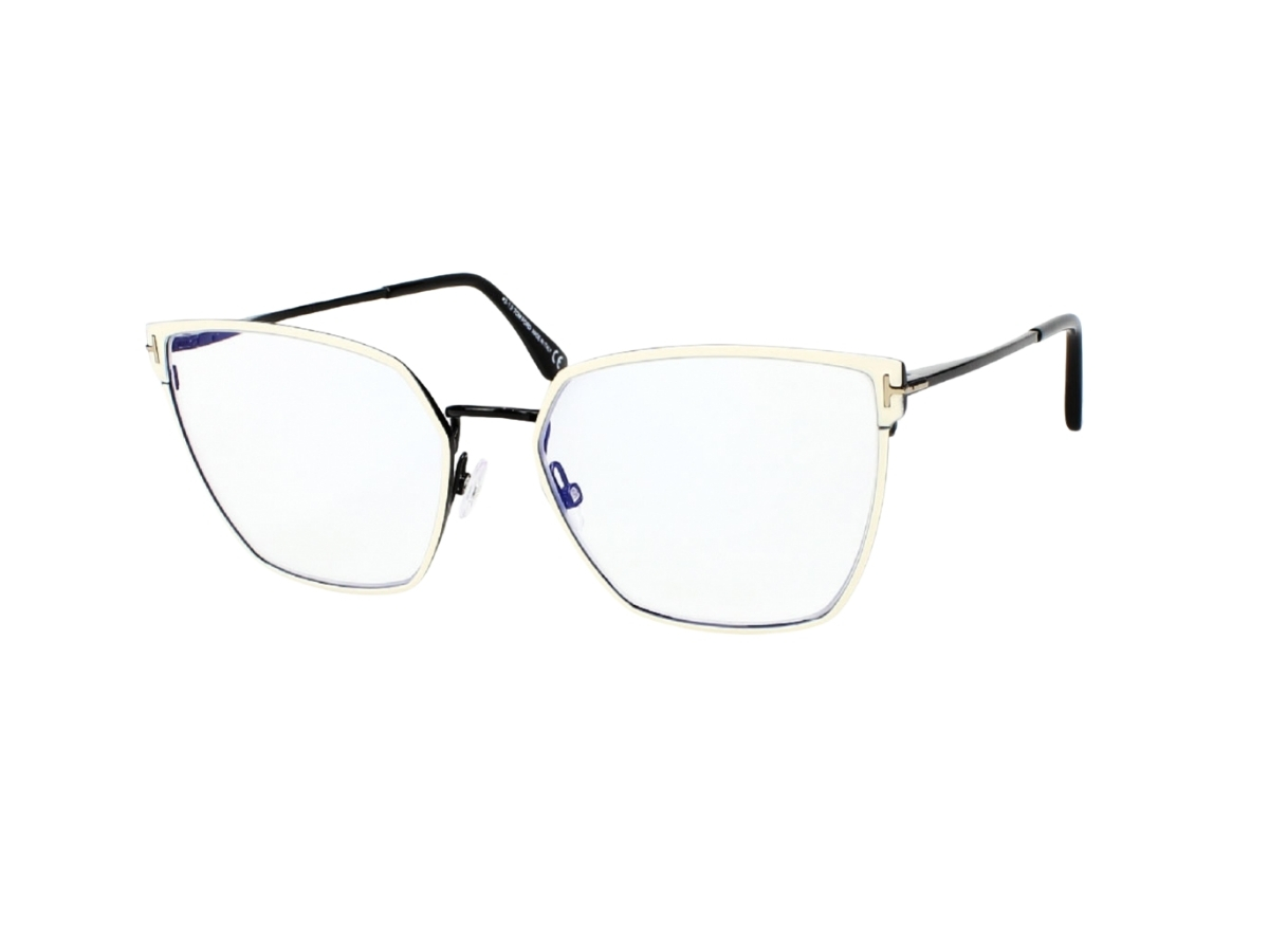 SASOM | เครื่องประดับ Tom Ford TF-5574-B-021-55 Glasses In Black-Yellow ...