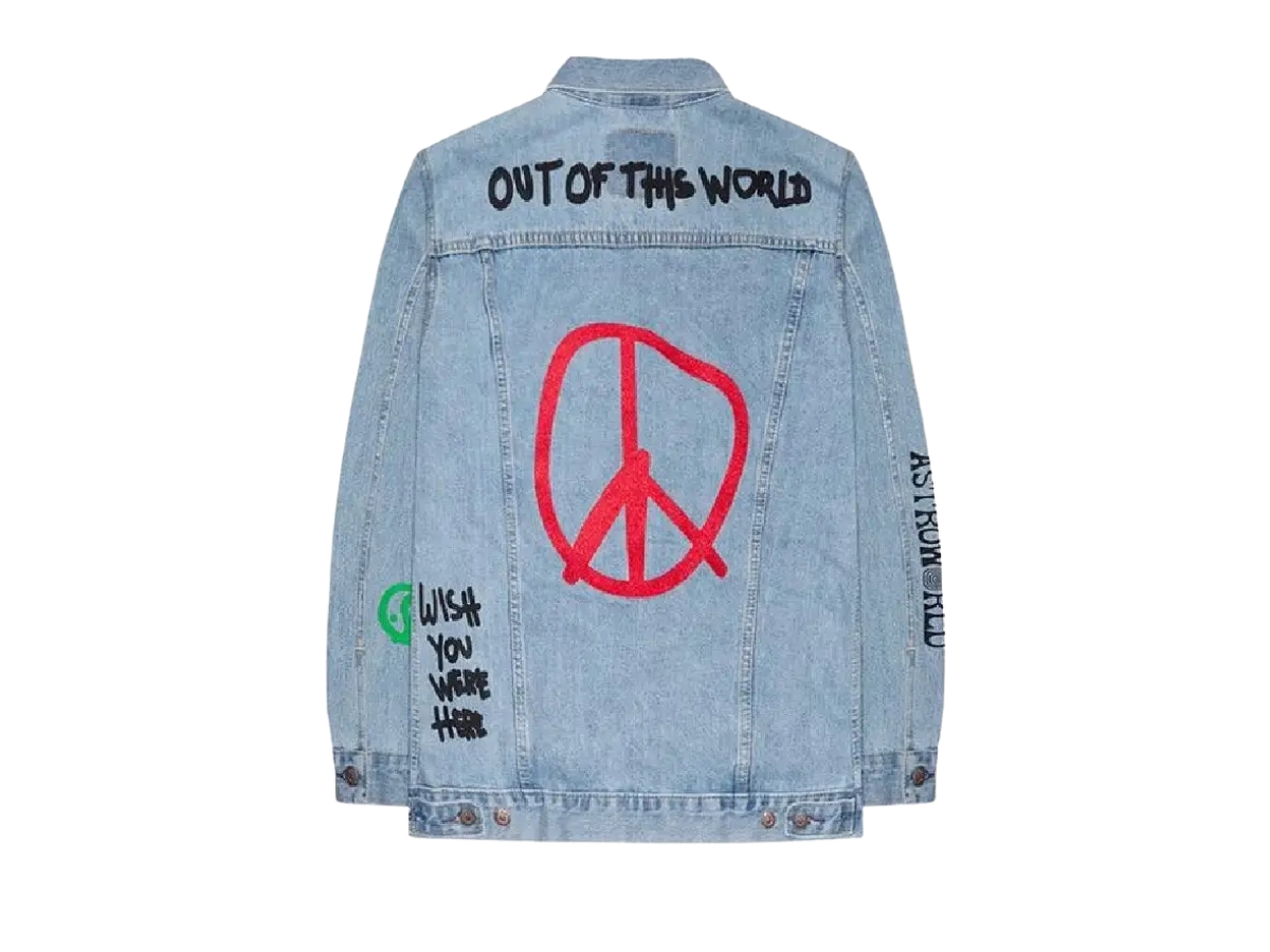 Buy Travis Scott Astroworld Levis Denim Jacket Blue | SASOM