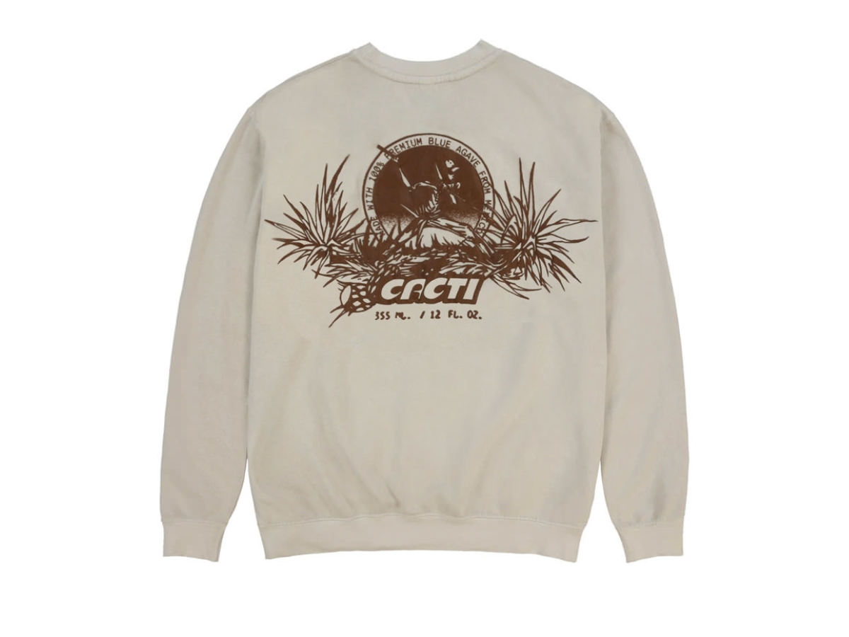 Travis Scott Cacti Mono Heritage Crewneck Grey | ของแท้
