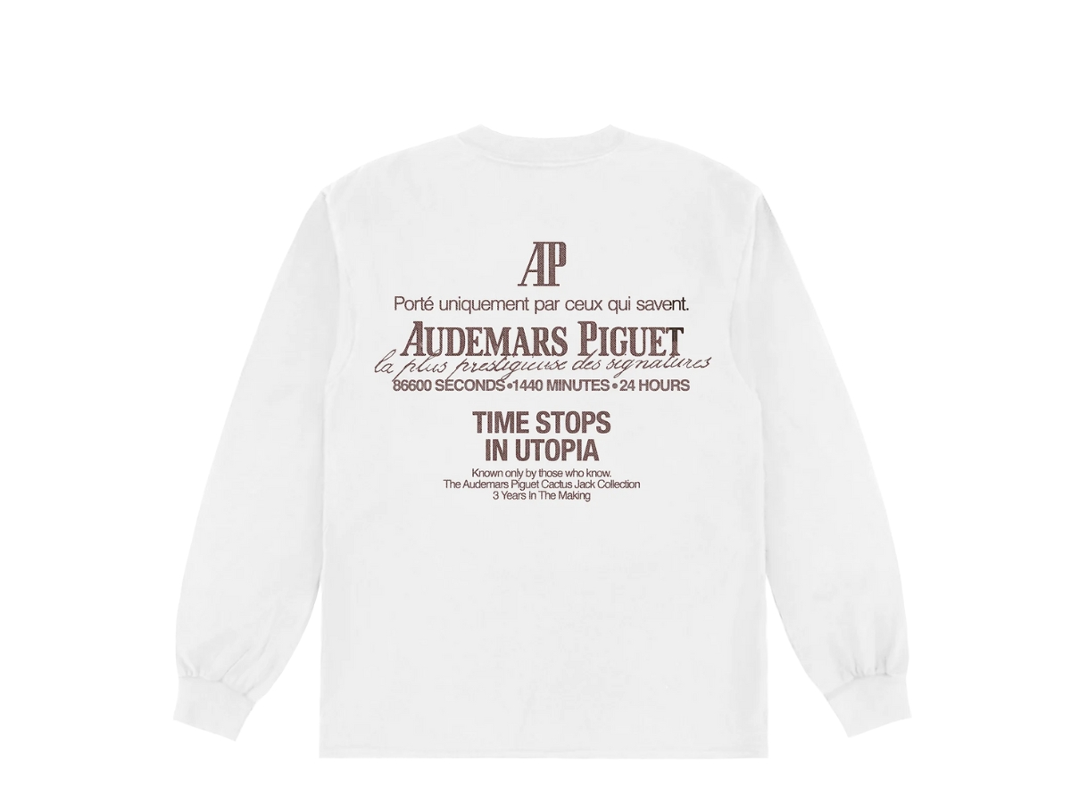 SASOM | apparel Travis Scott CJ X AP Utopia Tee White Check the latest ...