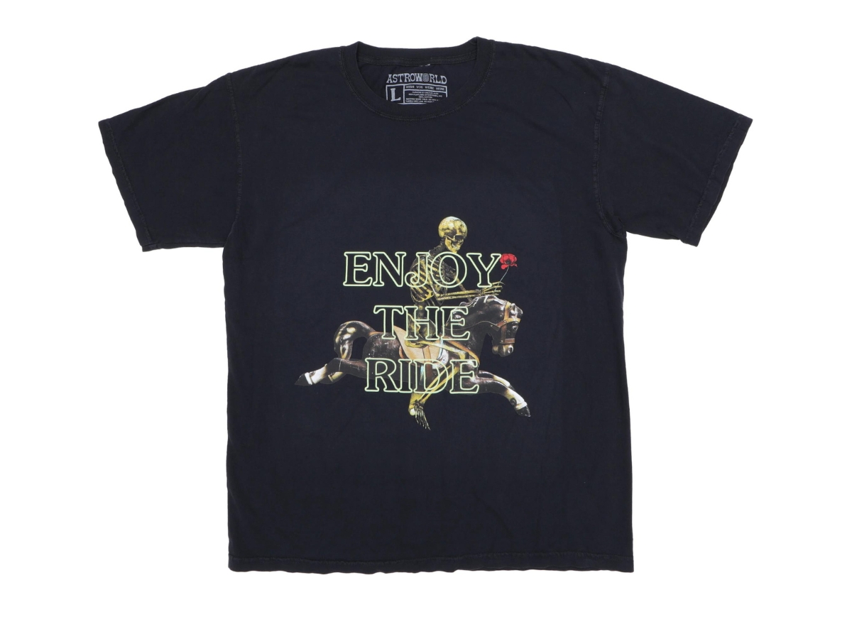 Travis Scott Enjoy The Ride Glow Tee Black | ของแท้
