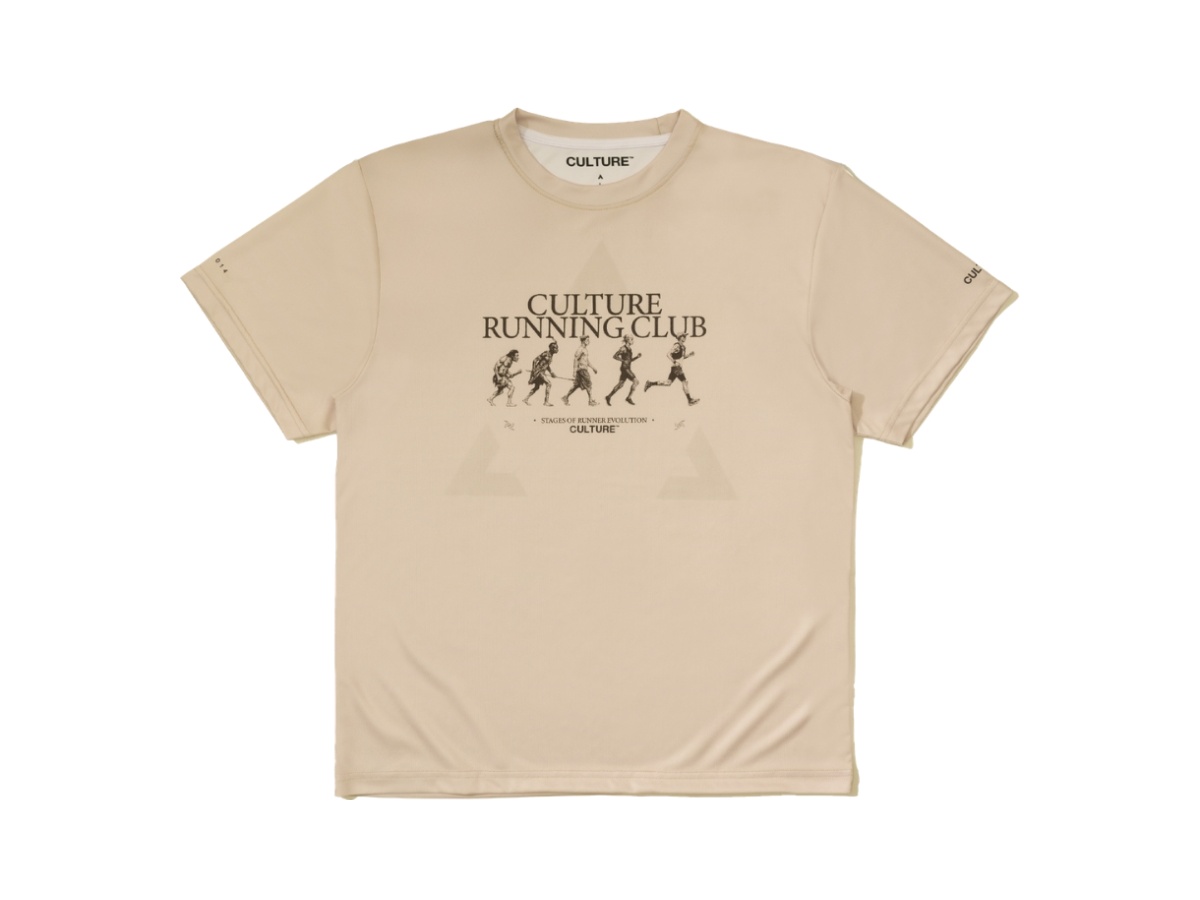 V.A.C. Culture Running Club Evolution in Motion Running Shirt Beige