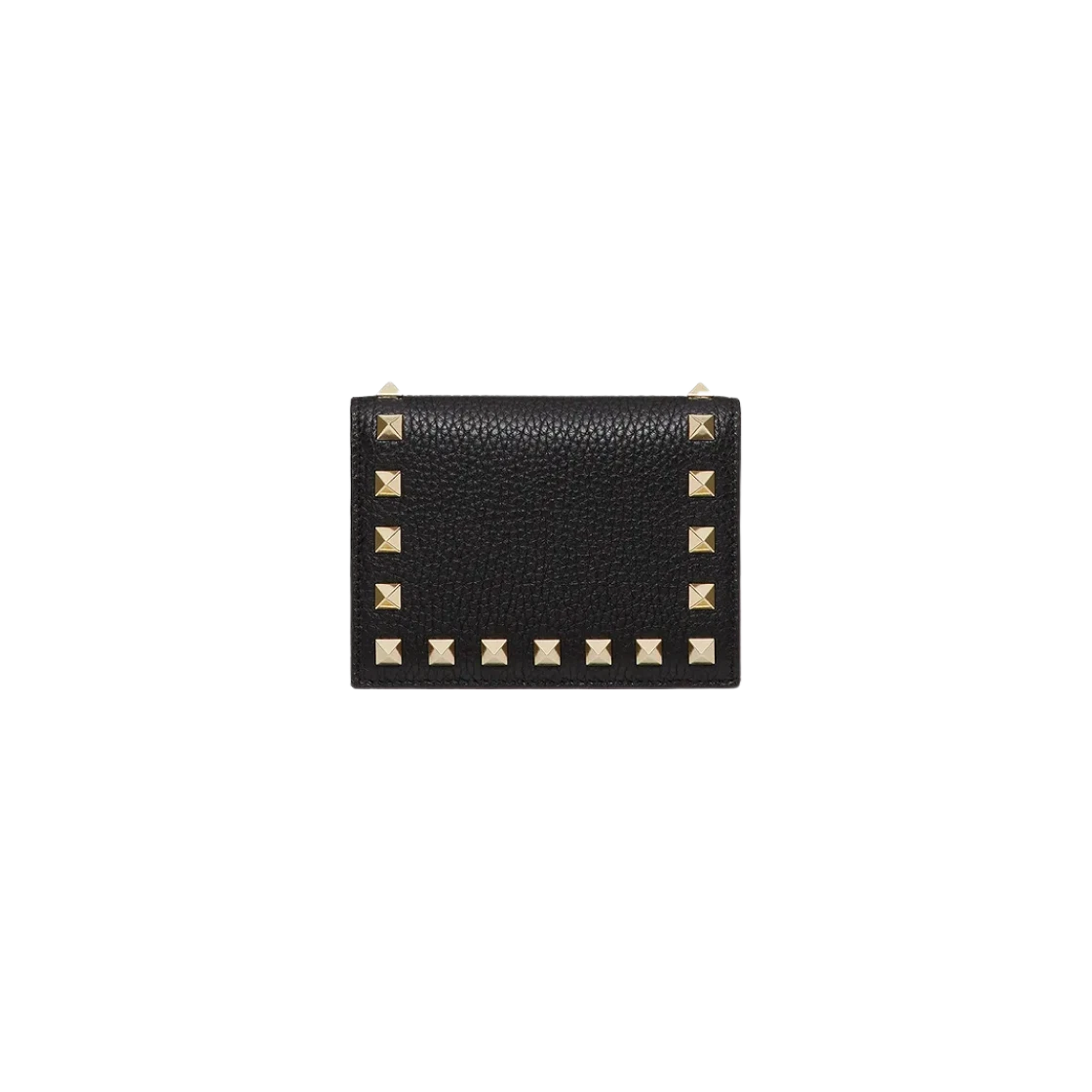 SASOM | กระเป๋า Valentino Small Rockstud Grainy Calfskin Wallet Black ...