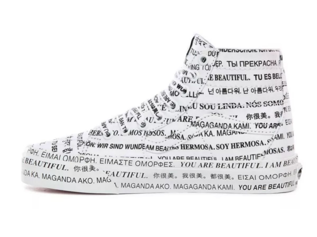 VANS SK8-HI TAPERED - (WE ARE BEAUTIFUL) WHITE/TRUE WHITE
