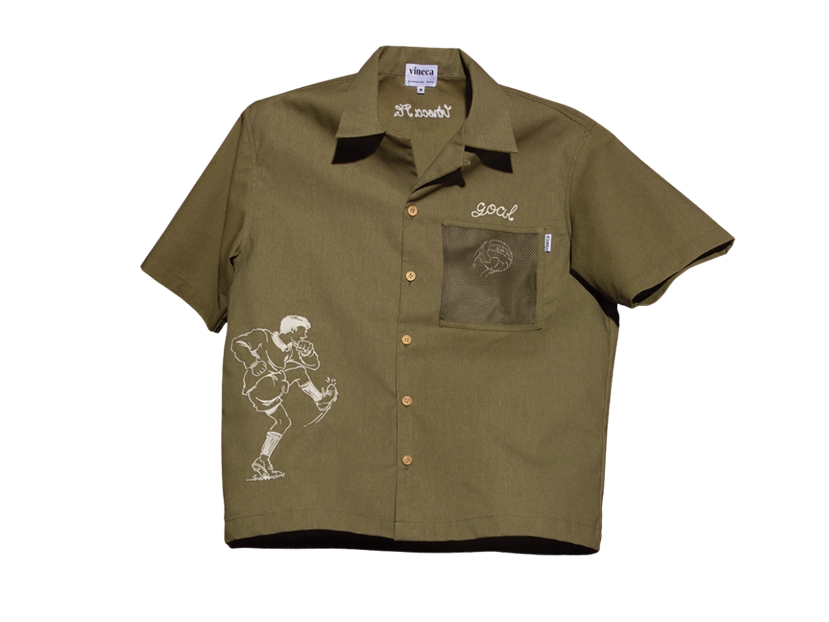 Vineca Goalscorer Shirt Olive Shop Authentic at SASOM