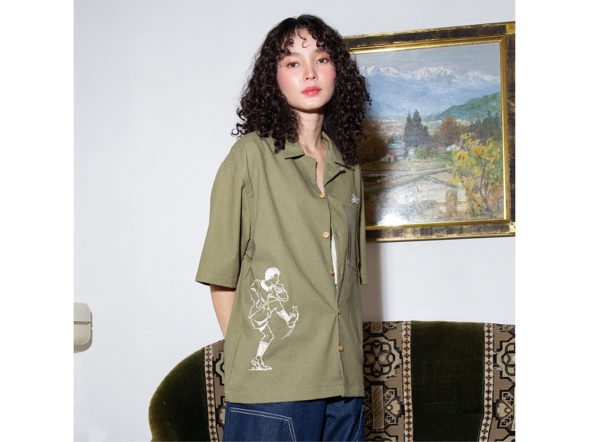 Vineca Goalscorer Shirt Olive Shop Authentic at SASOM