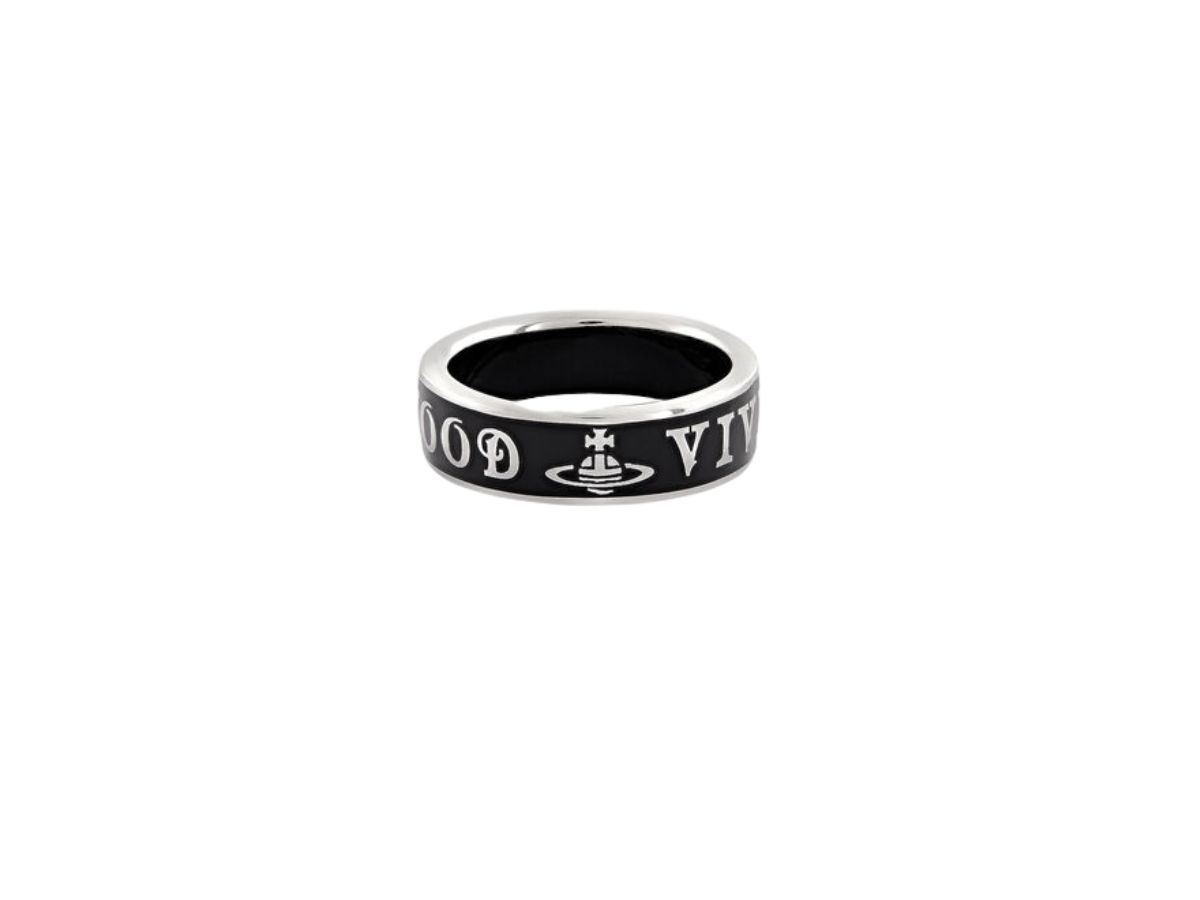 Vivienne Westwood Conduit Street Ring In Silver-Tone Plating Platinum