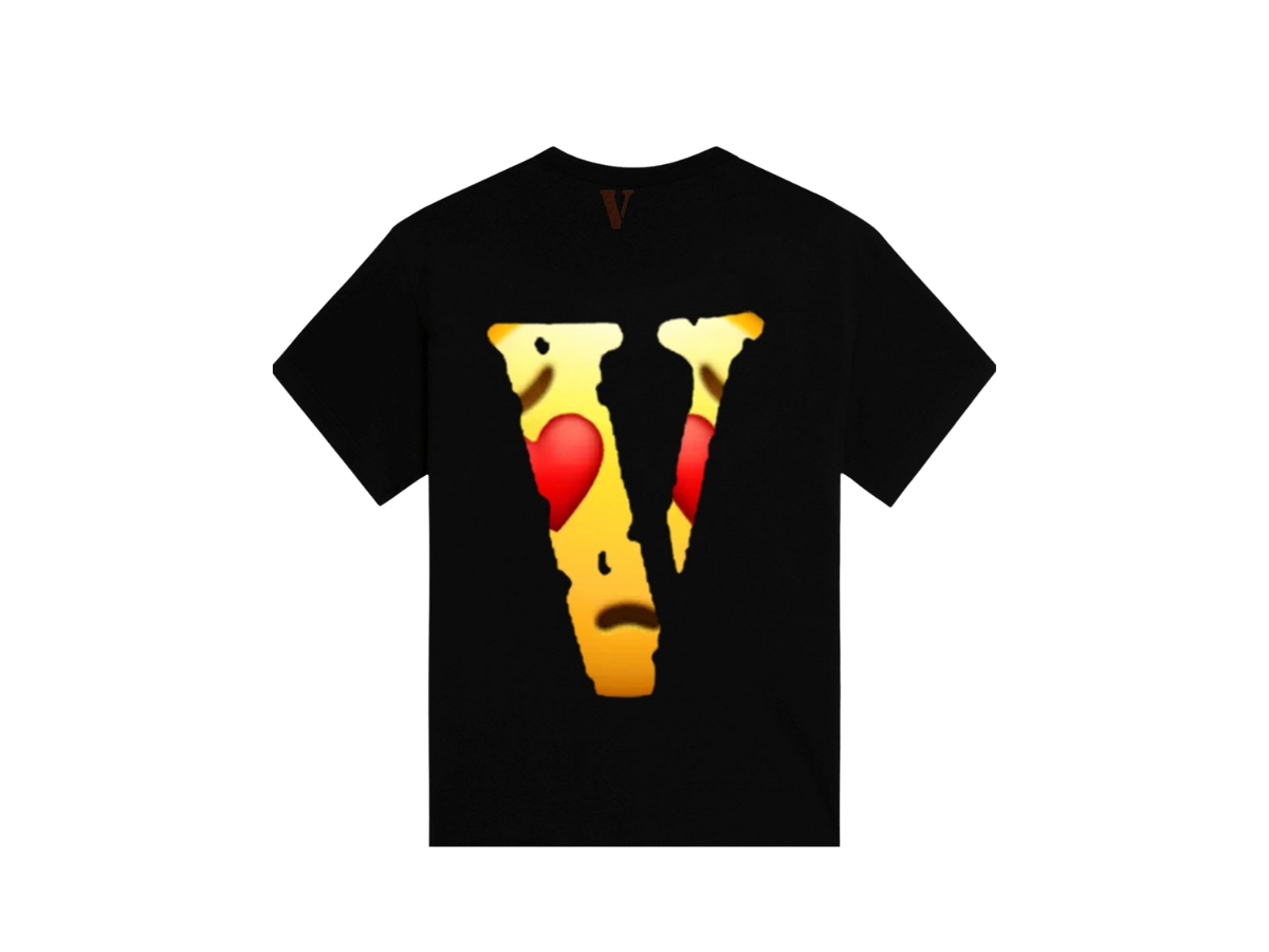 Vlone Love Emoji T-Shirt BLACK Shop Authentic at SASOM