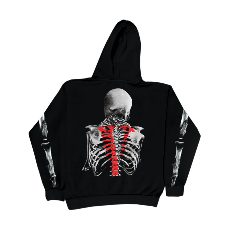 Buy Vlone x Never Broke Again Bones Hoodie Black | SASOM