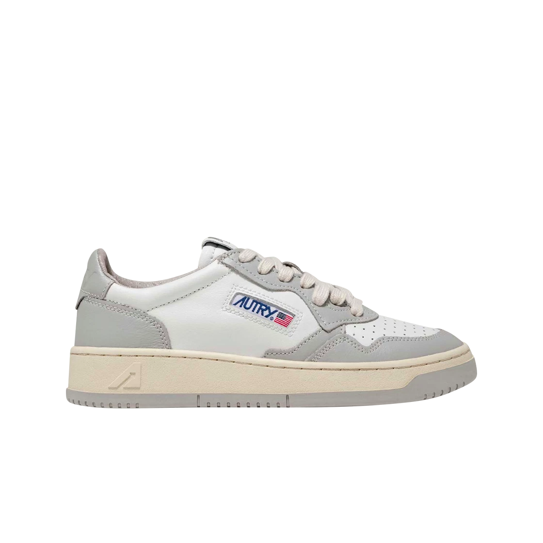 (W) Autry Medalist Low Leather Sneakers Grey White